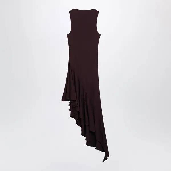 Alaïa Asymmetrical Fluid Jersey Dress - Red