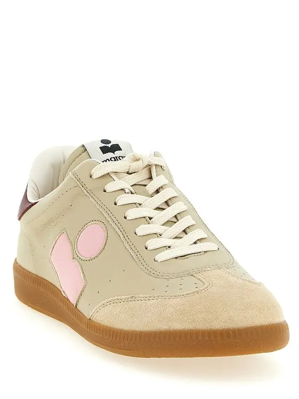 Isabel Marant Étoile Bryce Leather And Suede Lace-up Sneakers - Multicolor