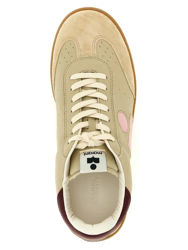 Isabel Marant Étoile Bryce Leather And Suede Lace-up Sneakers - Multicolor