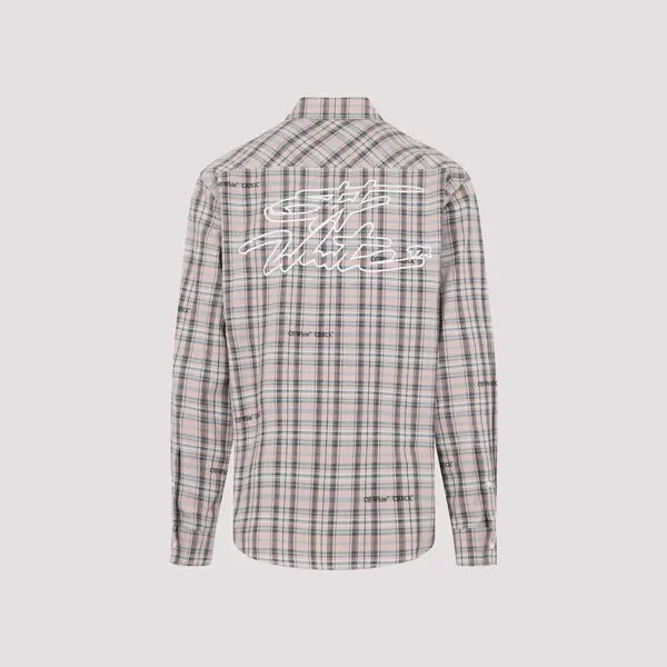 Off-White Flannel Shirt - Multicolor