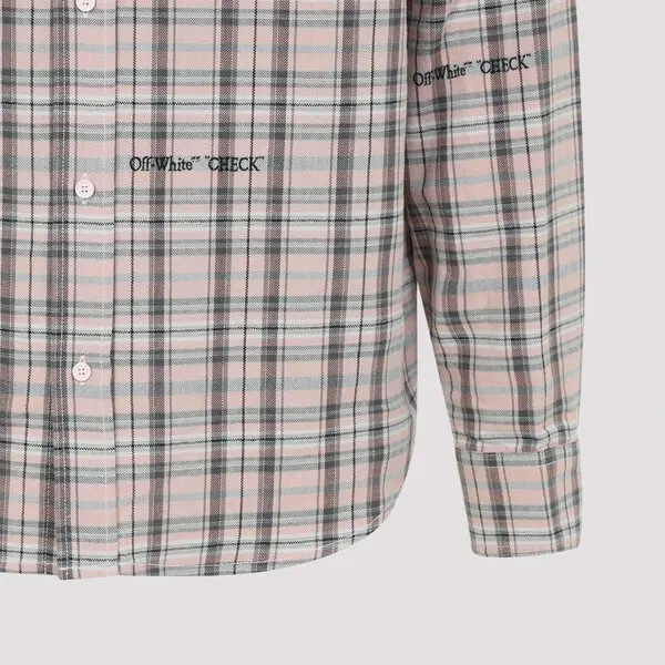 Off-White Flannel Shirt - Multicolor