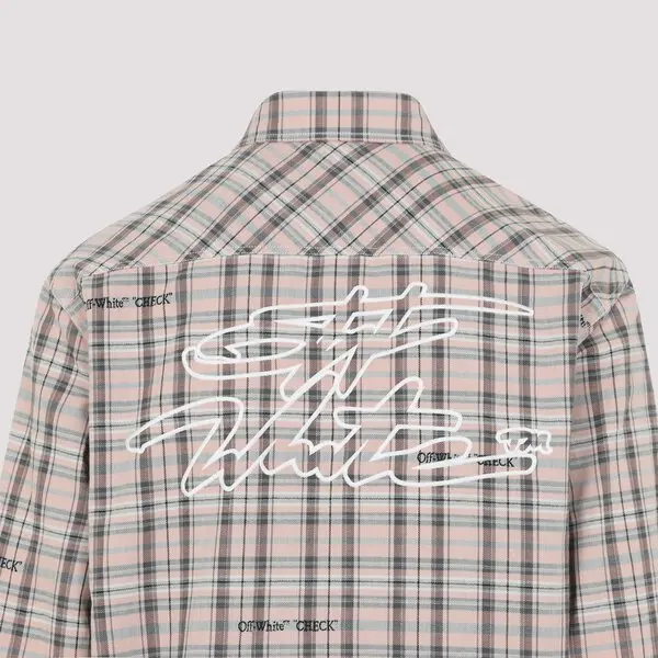 Off-White Flannel Shirt - Multicolor