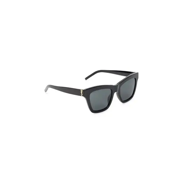 Saint Laurent Acetate Square Frame Sunglasses - Black