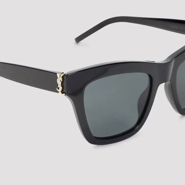 Saint Laurent Acetate Square Frame Sunglasses - Black
