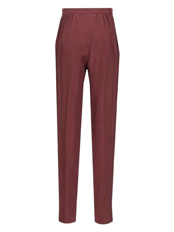 Saint Laurent Habutai Silk Tailored Trousers - Multicolor