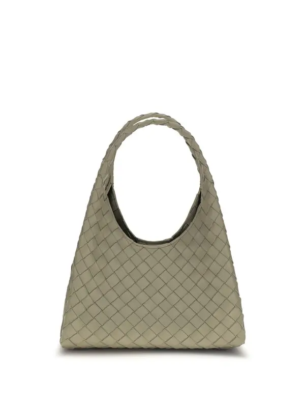 Bottega Veneta Campana Shoulder Bag - Gray