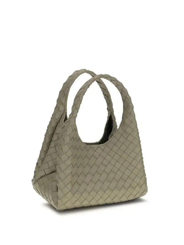Bottega Veneta Campana Shoulder Bag - Gray