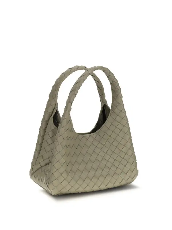 Bottega Veneta Campana Shoulder Bag - Gray