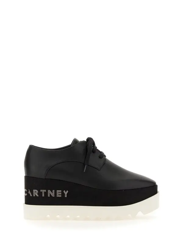 Stella McCartney Elyse Lace-up Platform Shoes - Black