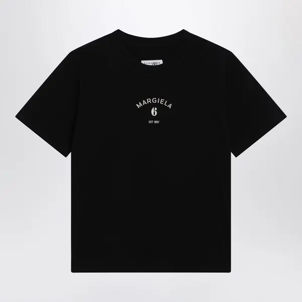 MAISON MARGIELA T-shirt With Logo Print - Black