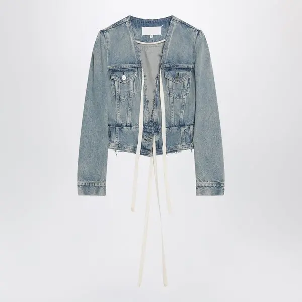 MAISON MARGIELA Light Cotton Denim Jacket - Blue