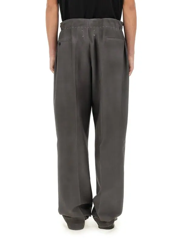 MAISON MARGIELA Wool And Mohair Blend Pants - Gray