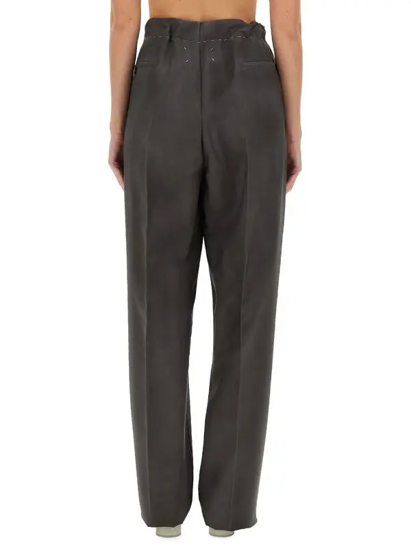 MAISON MARGIELA Wool And Mohair Blend Pants - Gray