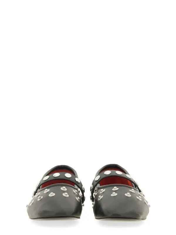 Stella McCartney Studded Mary Jane Flats - Black