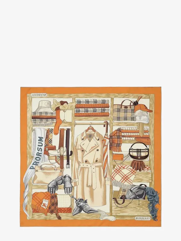 Burberry Silk Foulard - Multicolor