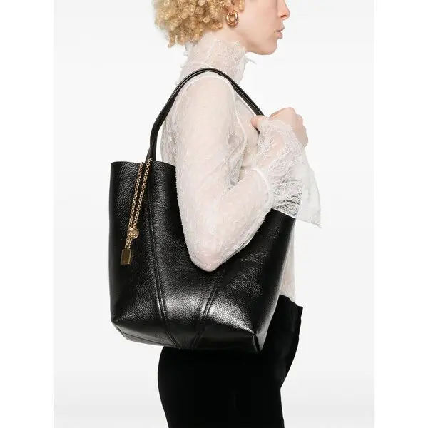 Chloé Leather Tote Bag - Black