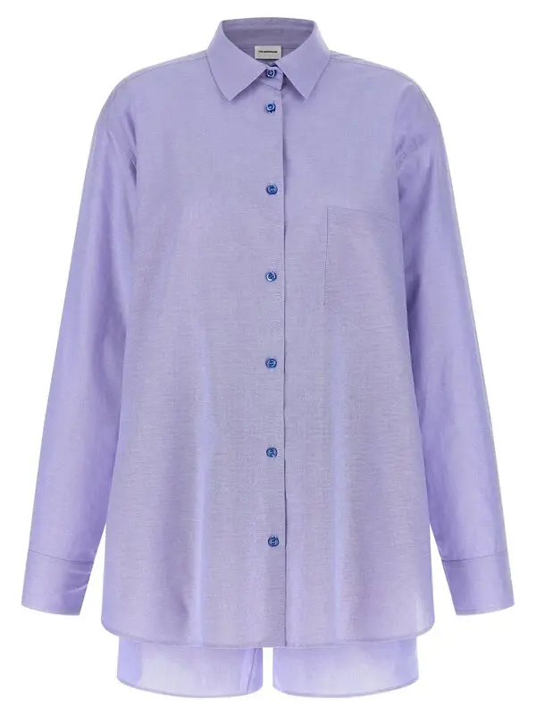 Andamane Georgiana Set Cotton Oxford Shirt And Boxer Set