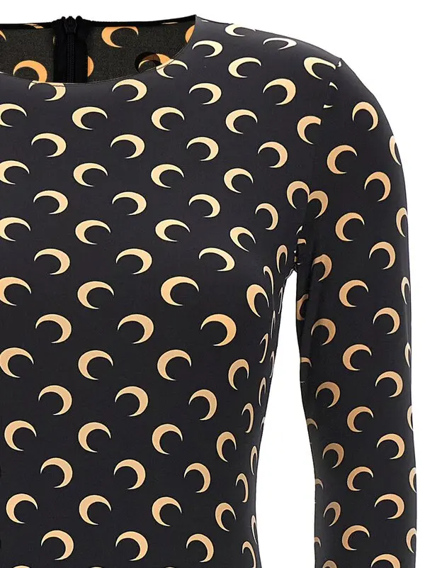 MARINE SERRE Moon Printed Catsuit