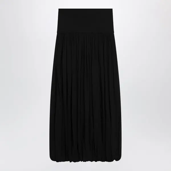 TOTEME Soft Gathered Long Skirt In Viscose