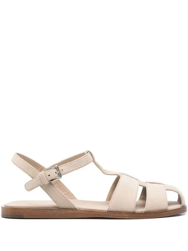 Church's Suede Leather Cage Sandals - Multicolor