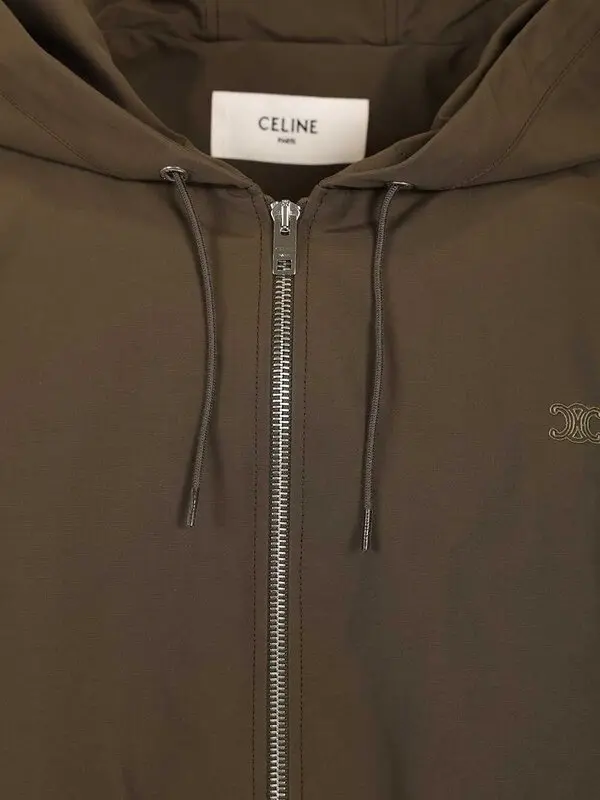 Celine Hooded Zip-up Windbreaker
