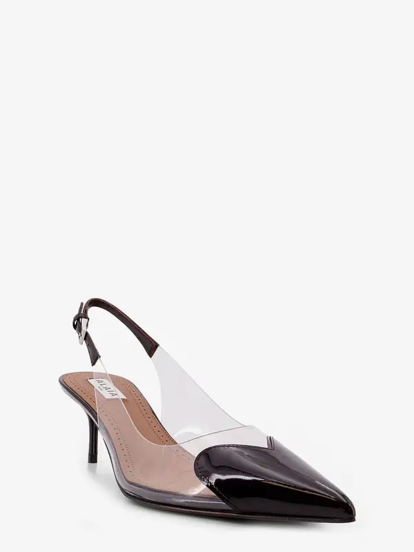 Alaïa Le Coeur Pvc And Leather Slingback Pumps - Multicolor