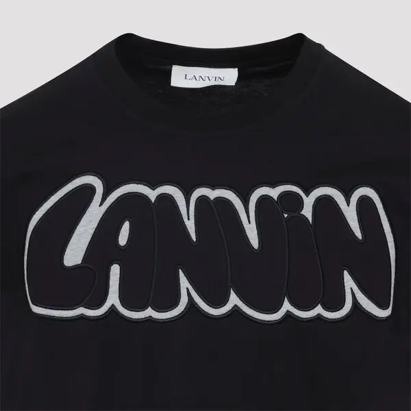 LANVIN Embroidered Logo T-shirt