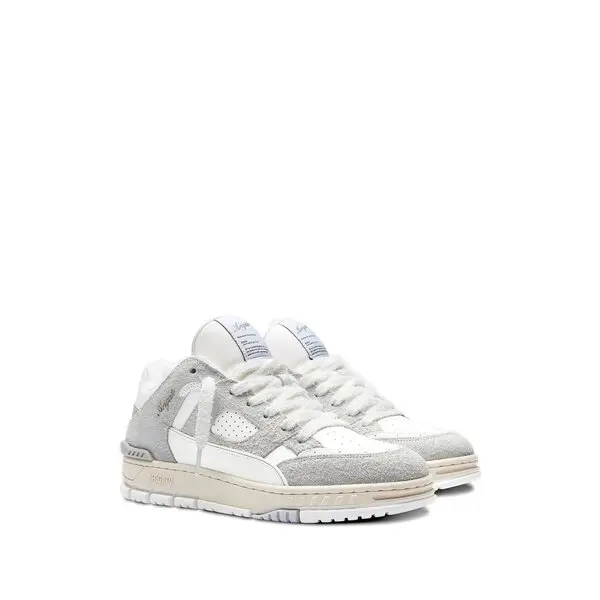 Axel Arigato Grey Leather And Suede Panel Low-top Sneakers - Gray