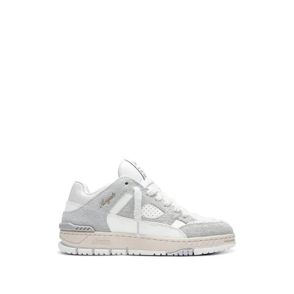 Axel Arigato Grey Leather And Suede Panel Low-top Sneakers - Gray