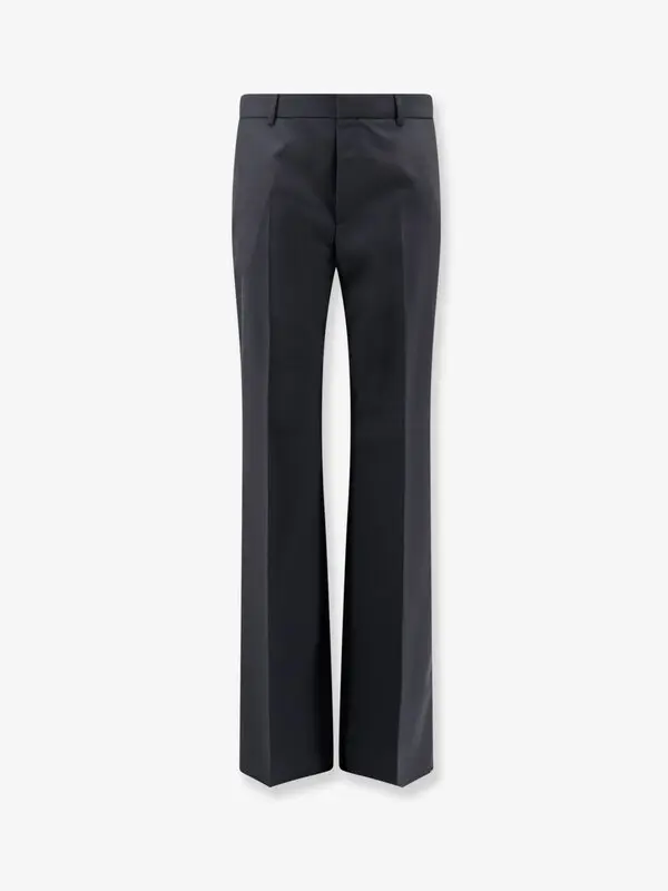 Celine Tailored Wool And Mohair Trousers - Black