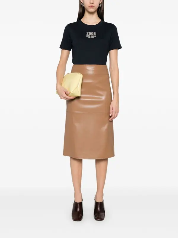 Max Mara Logo Cotton T-shirt - Multicolor