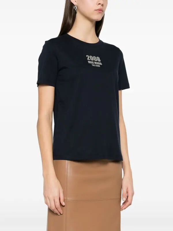 Max Mara Logo Cotton T-shirt - Multicolor
