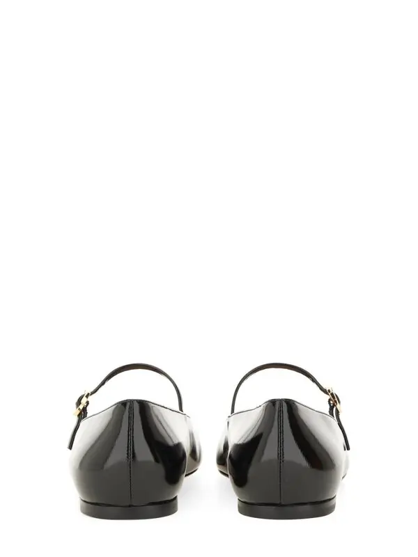 GIANVITO ROSSI Ballerina Christina 05 Mary Jane Flats - Black
