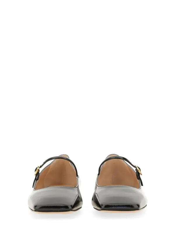 GIANVITO ROSSI Ballerina Christina 05 Mary Jane Flats - Black