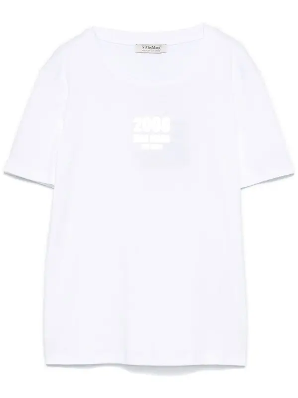 Max Mara Logo Cotton T-shirt - Multicolor