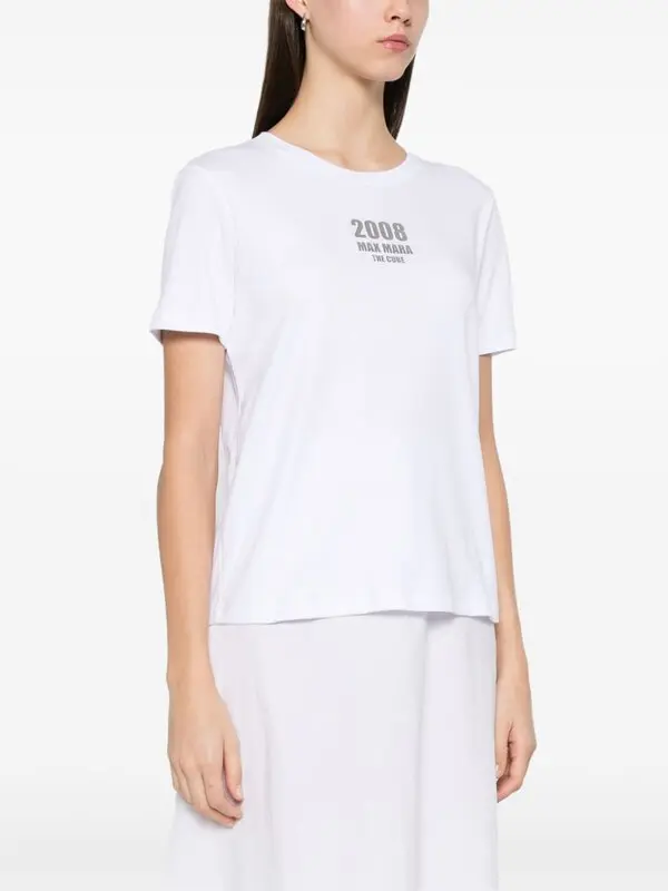 Max Mara Logo Cotton T-shirt - Multicolor
