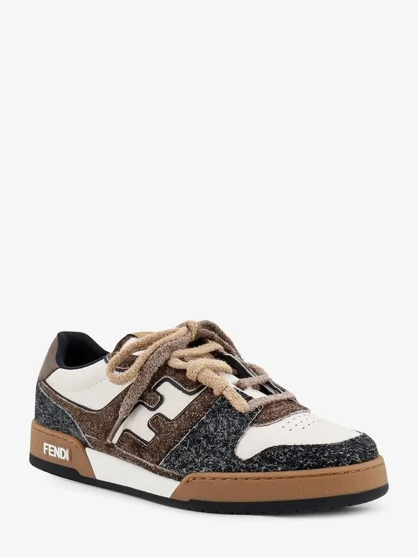 Fendi Low-top Sneakers With Ff Motif - Multicolor