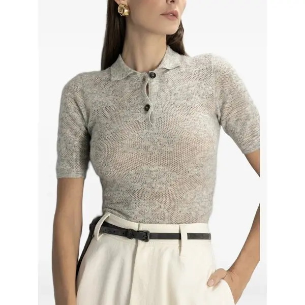 Brunello Cucinelli Knitted Top - Gray