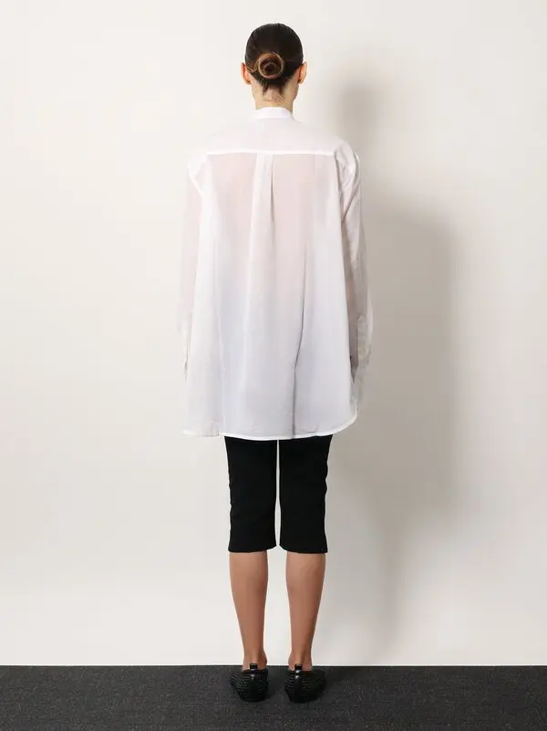 TOTEME Stand Collar Organic Cotton Shirt - Multicolor