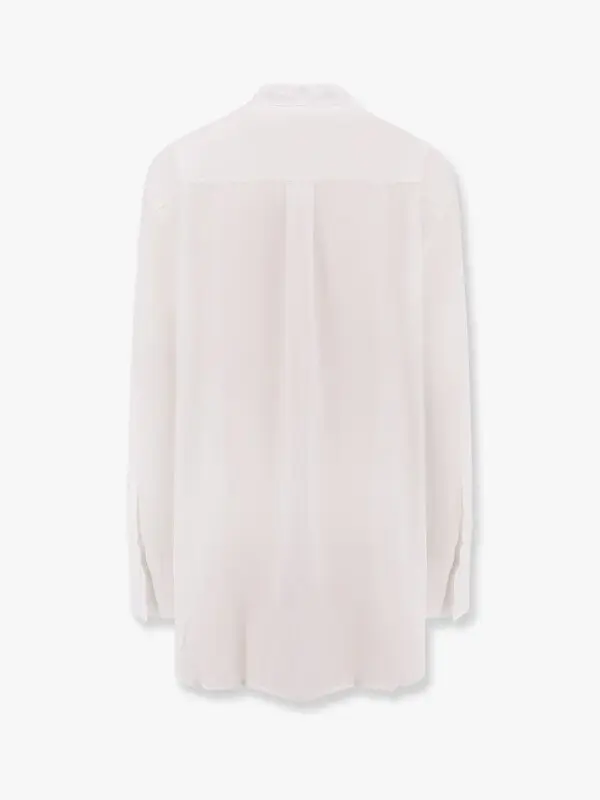 TOTEME Stand Collar Organic Cotton Shirt - Multicolor