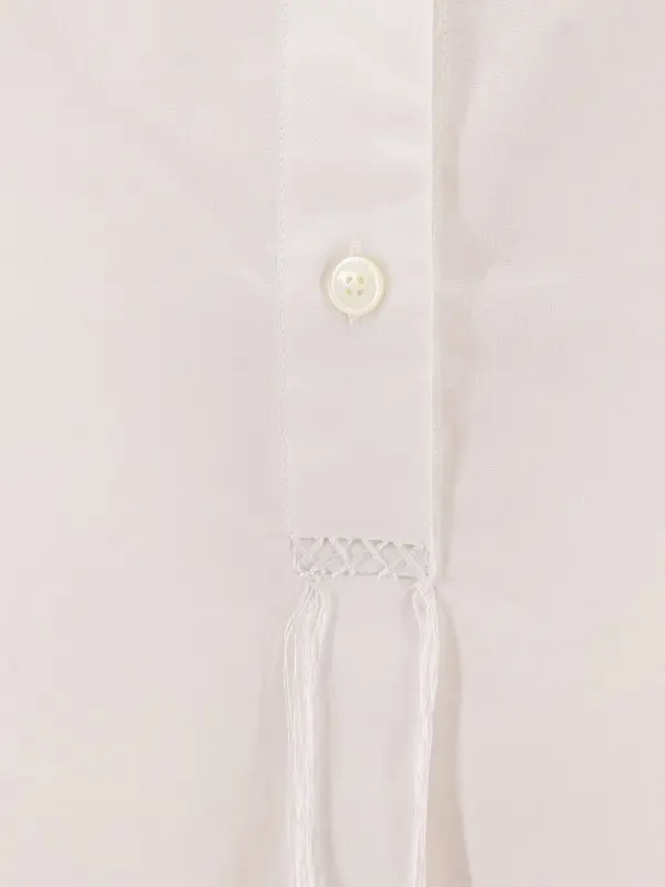 TOTEME Stand Collar Organic Cotton Shirt - Multicolor