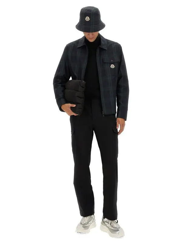 Moncler Checked Cotton Gabarine Shirt Jacket