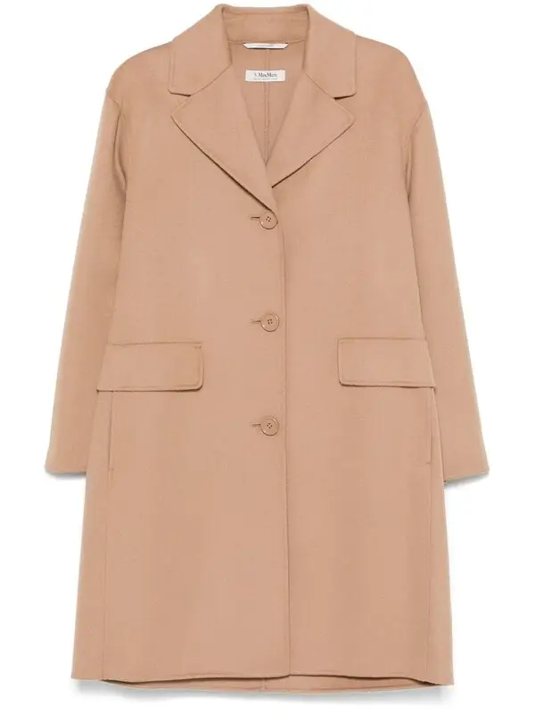 Max Mara Wool Single-breasted Coat - Multicolor