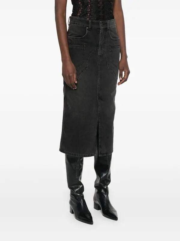 Isabel Marant Étoile Britt Denim Midi Skirt