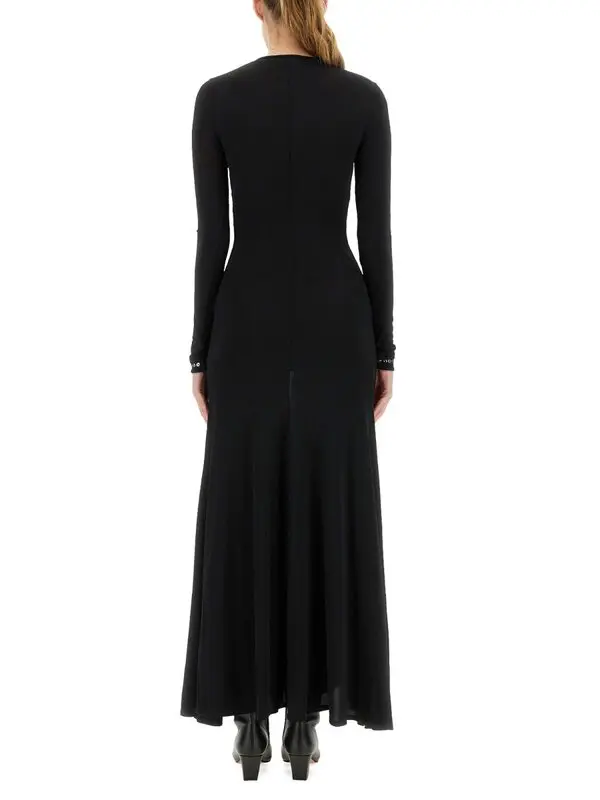 Rabanne Second Skin Effect Long Dress With Cut-out Detail