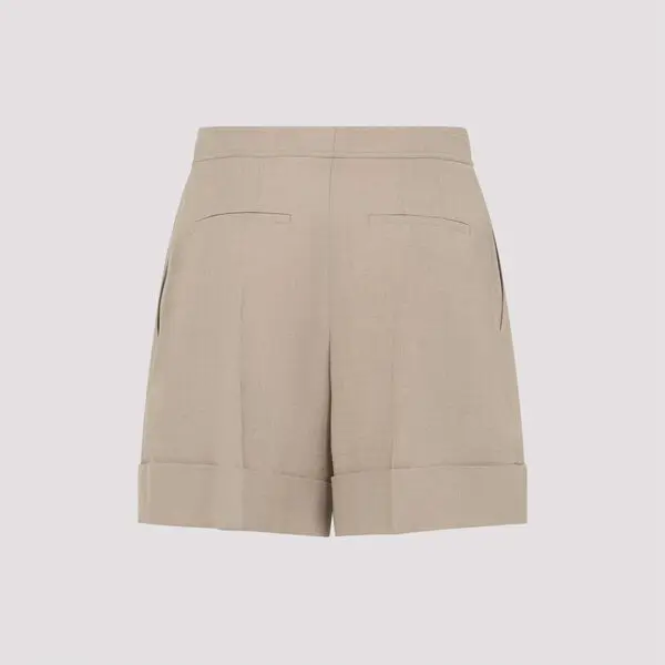 Valentino Garavani Beige Viscose And Linen Shorts