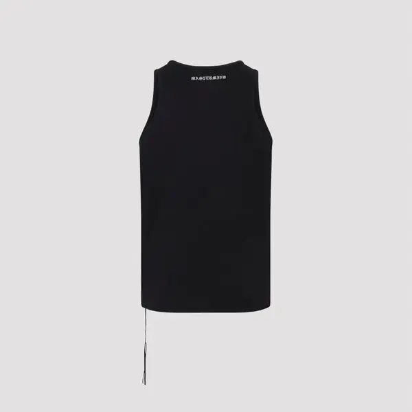 MASTERMIND WORLD Glass Beaded Loopwheel Tank Top