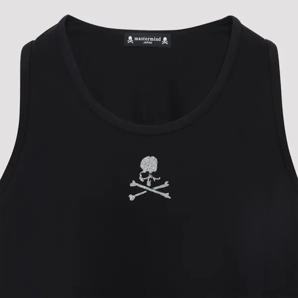MASTERMIND WORLD Glass Beaded Loopwheel Tank Top