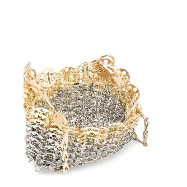 Rabanne Chain-link Mini Bag - Silver