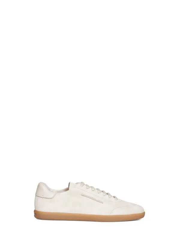 Zegna White Suede 232 Low-top Sneakers - Multicolor